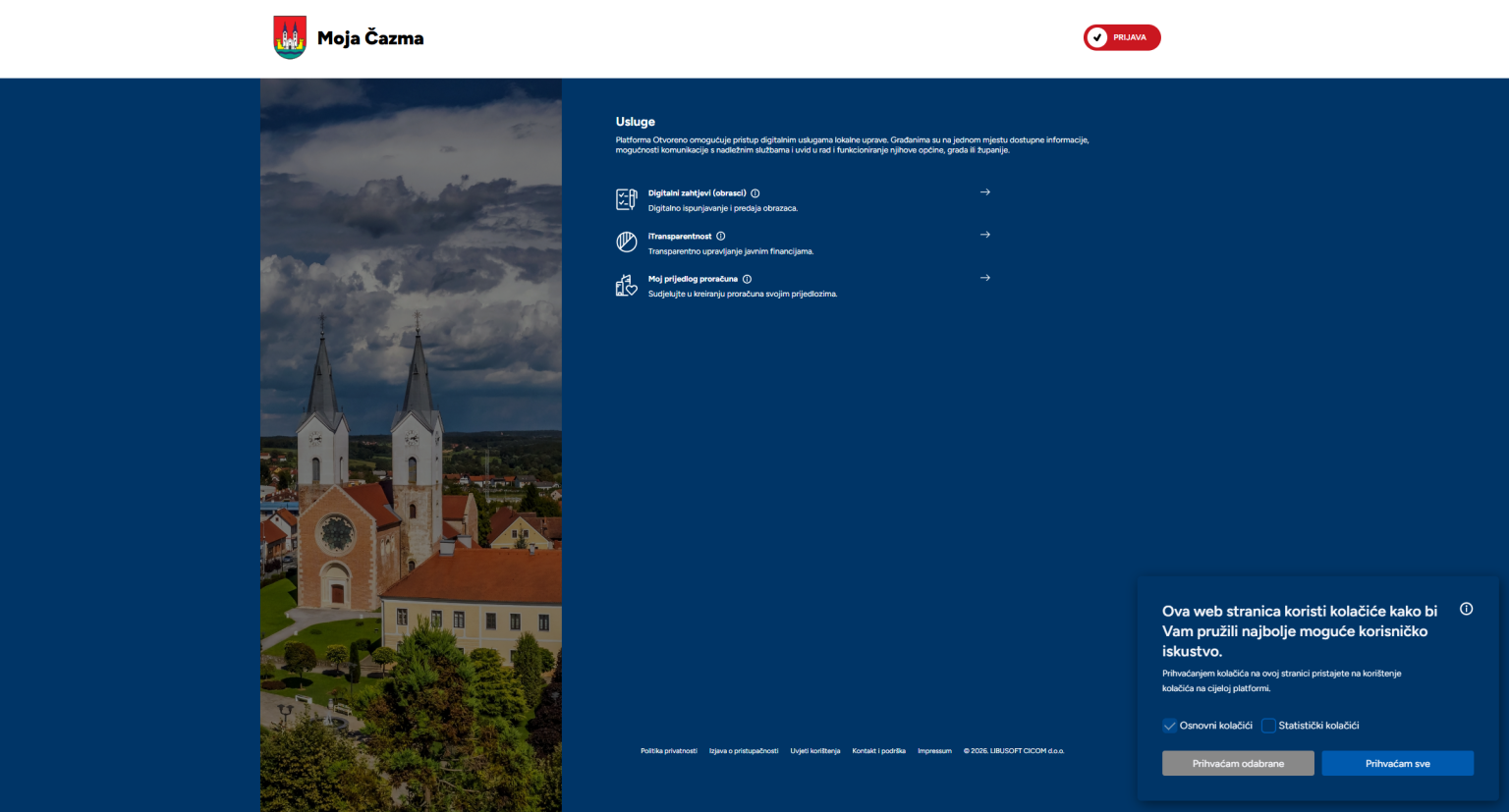PLATFORMA OTVORENO: Grad Čazma unaprijedio digitalne usluge za građane